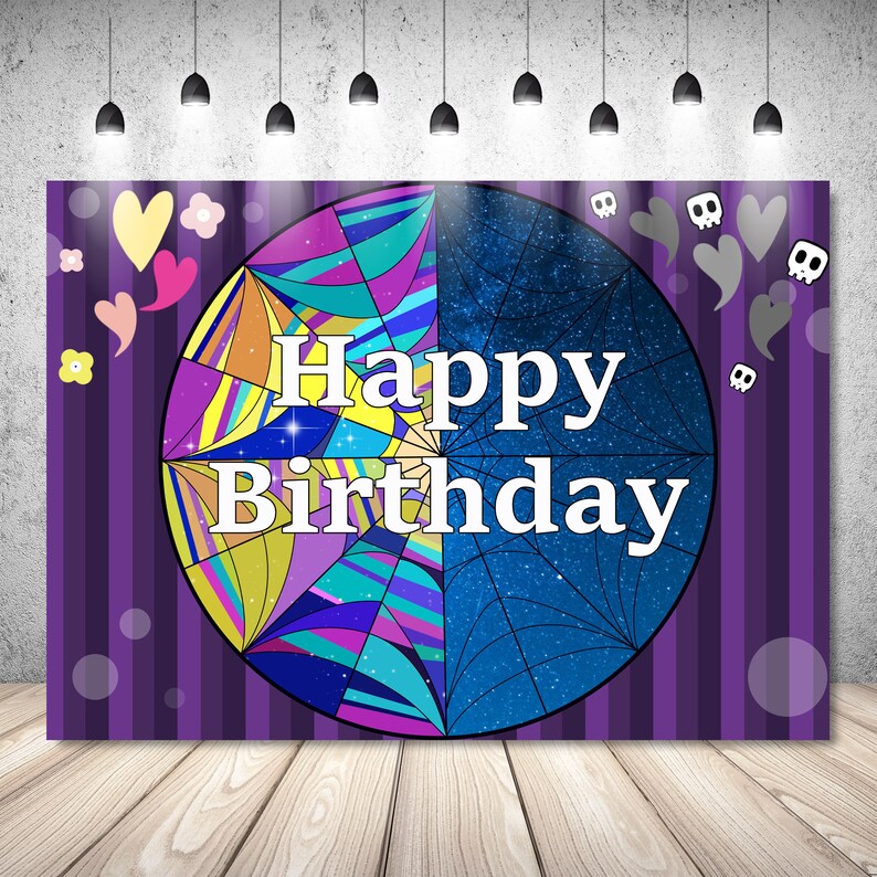 Wednesday Addams Birthday Backdrop for Photography Baby Shower Gothic ...