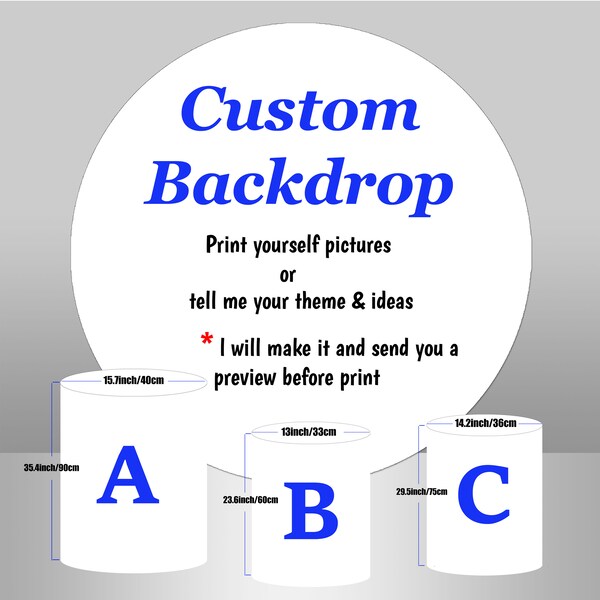 Round Backdrop - Etsy