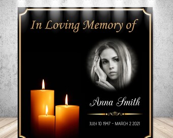 Funeral Photo Backdrop - Etsy