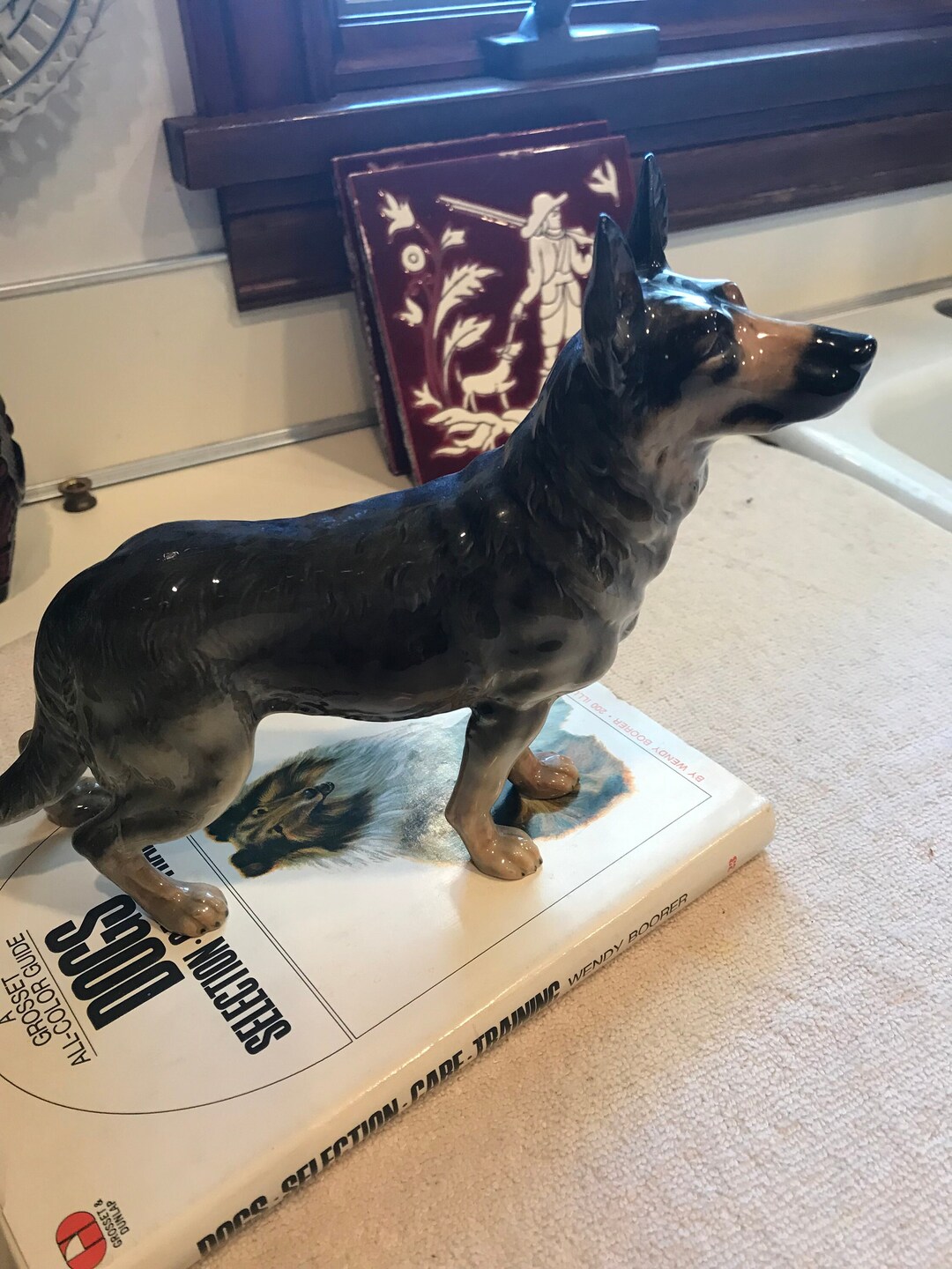 Vintage German Shepherd Figurine Goebel - Etsy