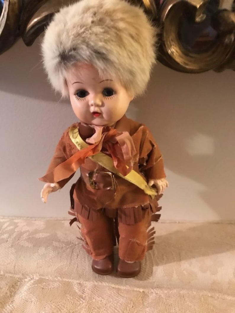 Vintage Davy Crocket Doll - Etsy