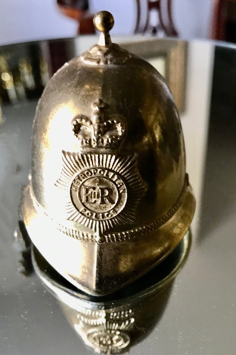 Vintage British Bobby Souvenir Helmet - Etsy