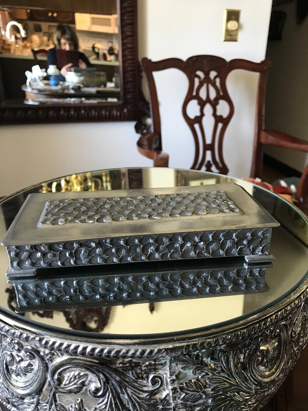 Vintage Norwegian Pewter Box - Etsy