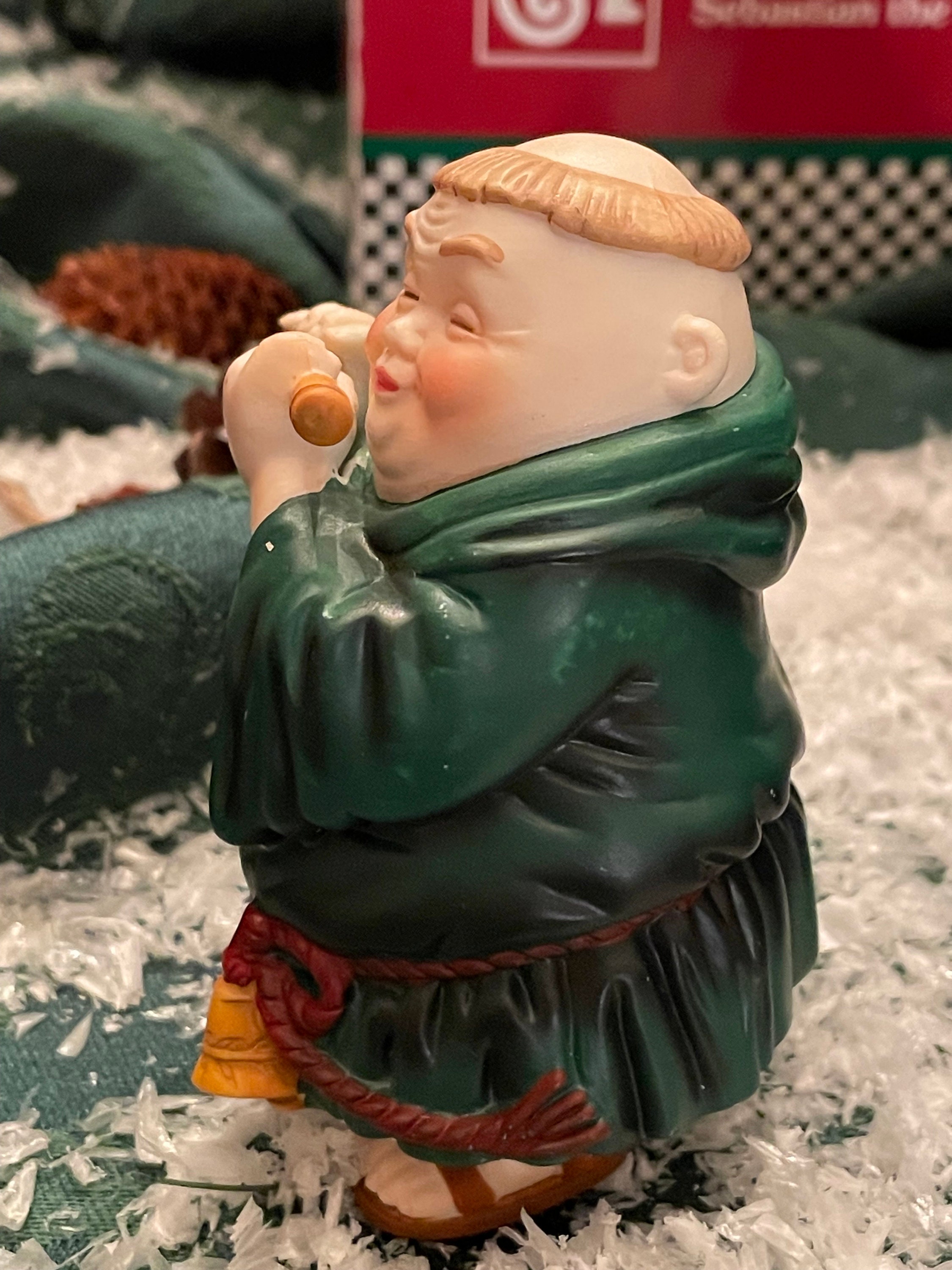 Vintage Department 56 merry Makers Monk With Flute - Etsy