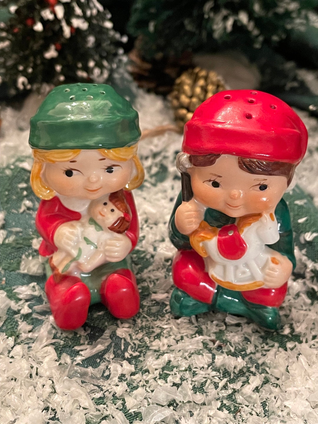 Vintage Elf Salt and Pepper Shaker Set avon,1983 - Etsy