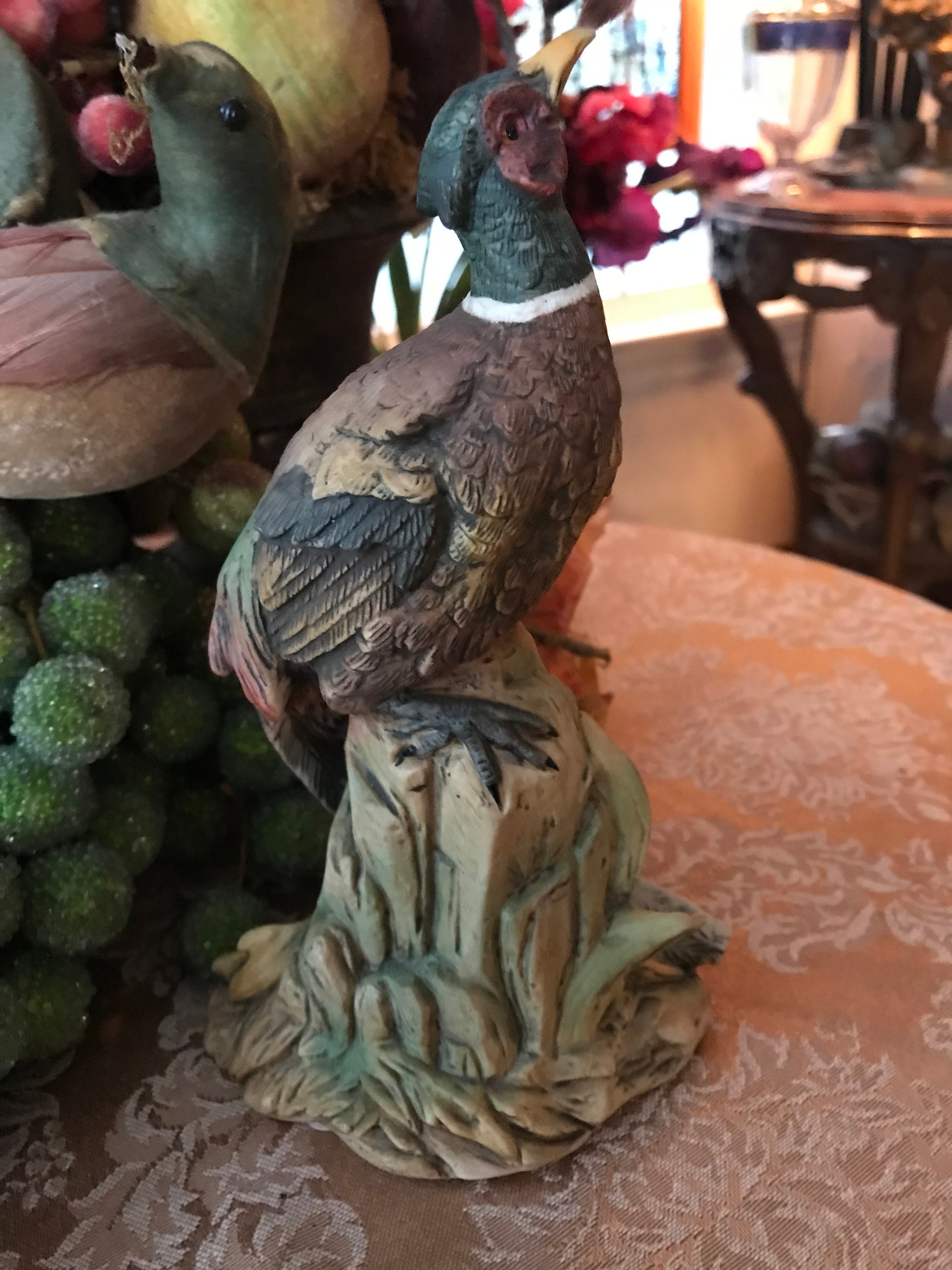 Vintage Porcelain Traditional Pheasant - Etsy