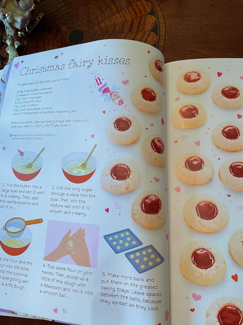 Christmas Fairy Cooking Book usbourne Activities - Etsy
