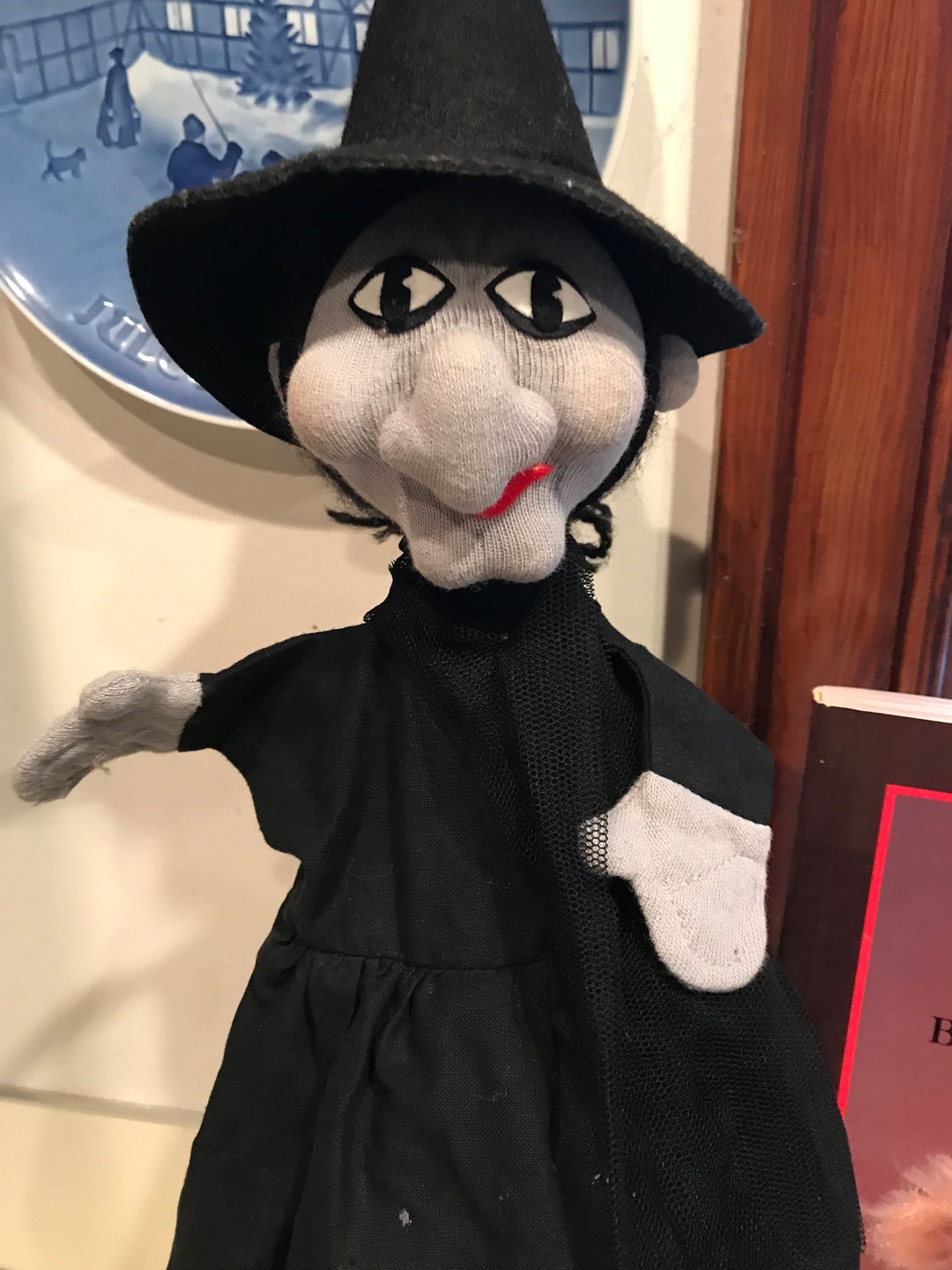 Vintage Witch Hand Puppet - Etsy