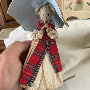 Vintage Colonial Mice Lady Dolls Set of Four - Etsy