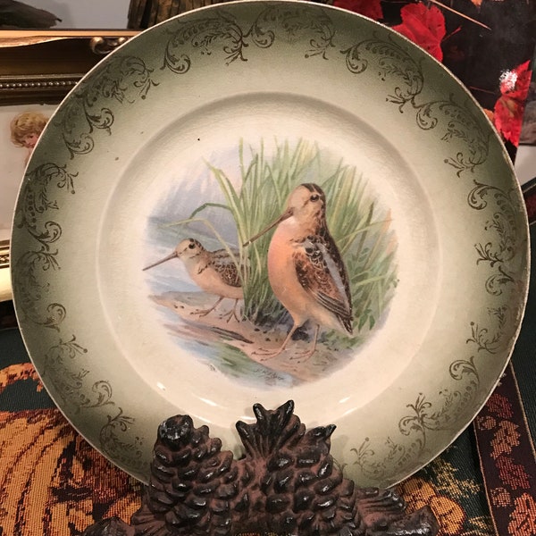 Antique Snipe Plate - Etsy