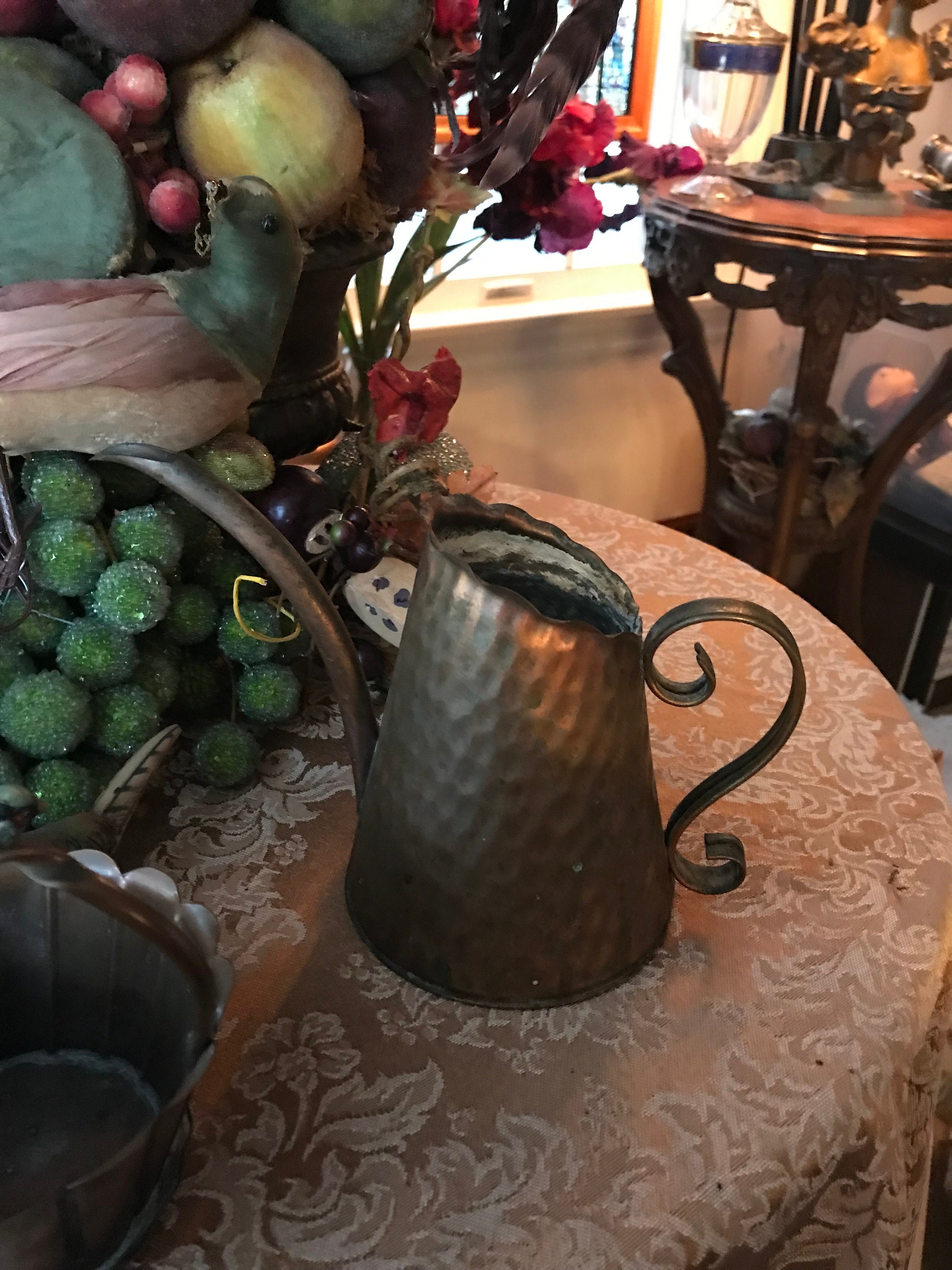 Vintage Copper Hammered Pitcher Gregorian, Made in the USA - Etsy