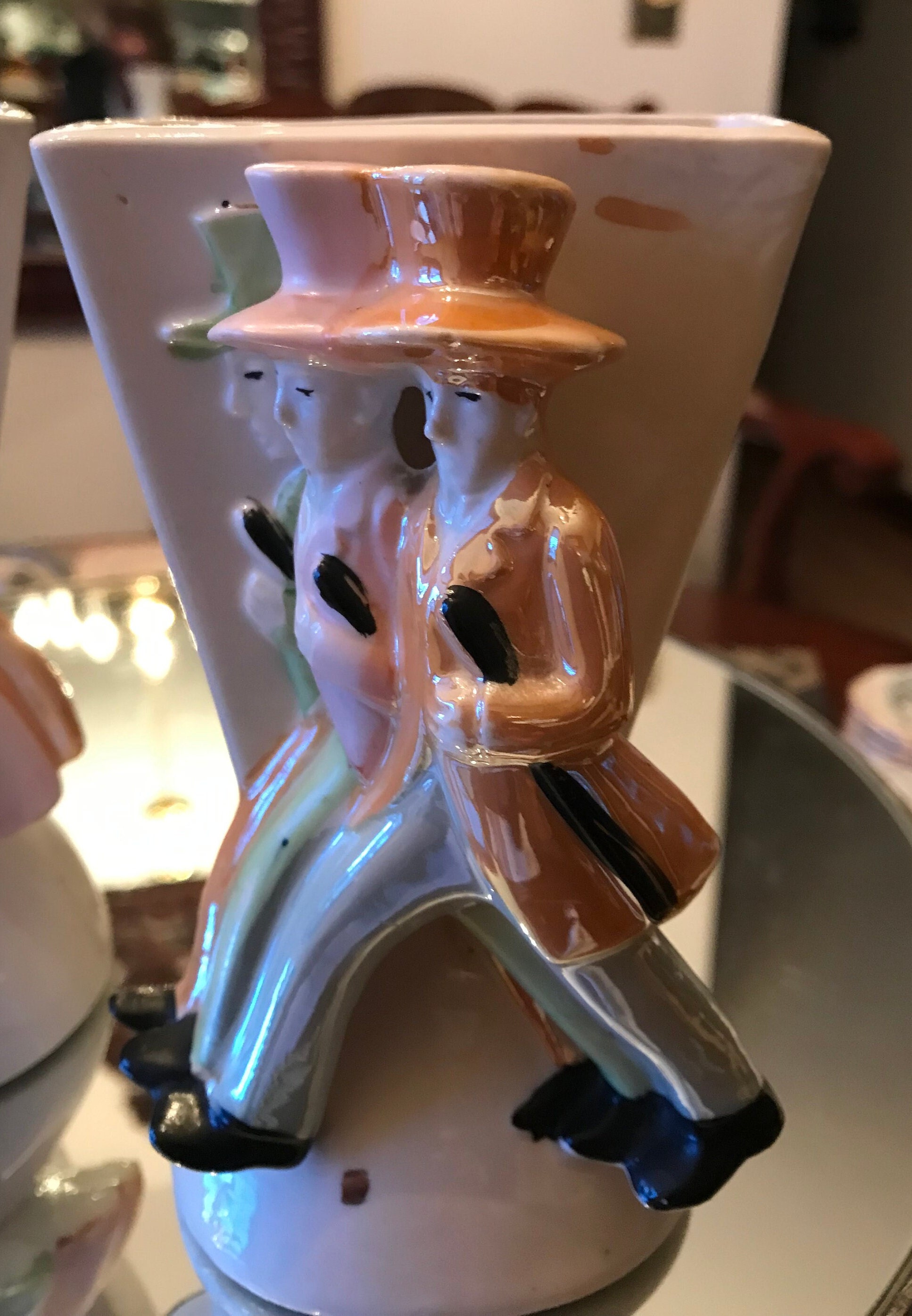 Antique Art Deco Lusterware Vases Pair - Etsy