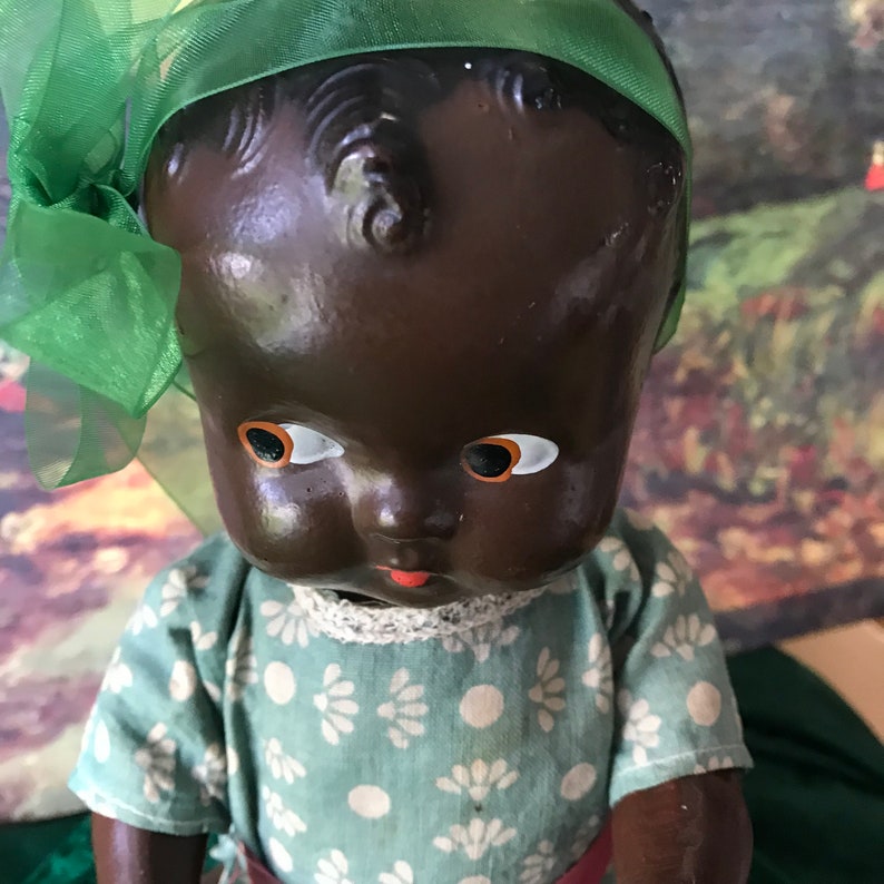 Antique African American Composition Baby Doll 1930s - Etsy