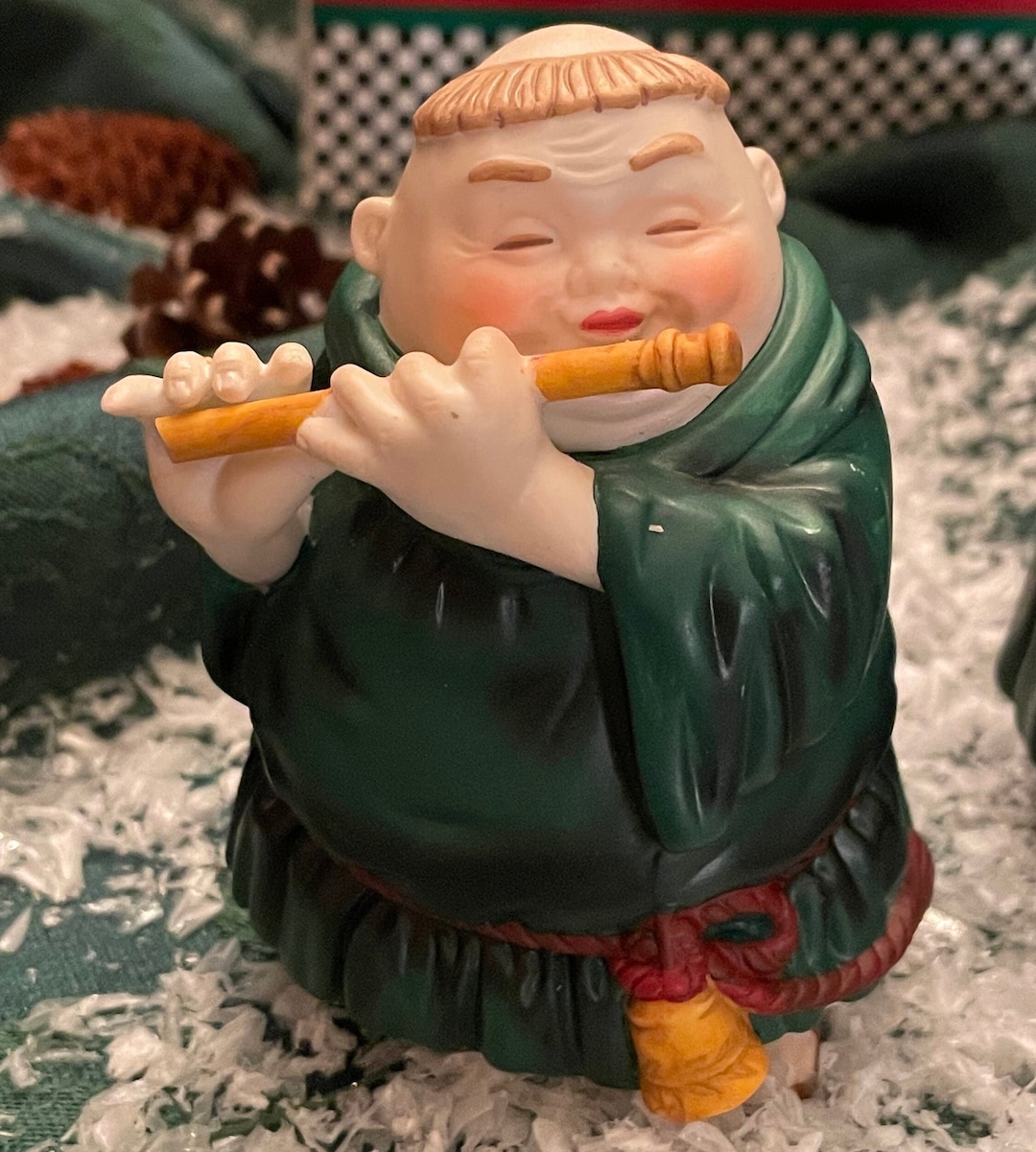 Vintage Department 56 merry Makers Monk With Flute - Etsy