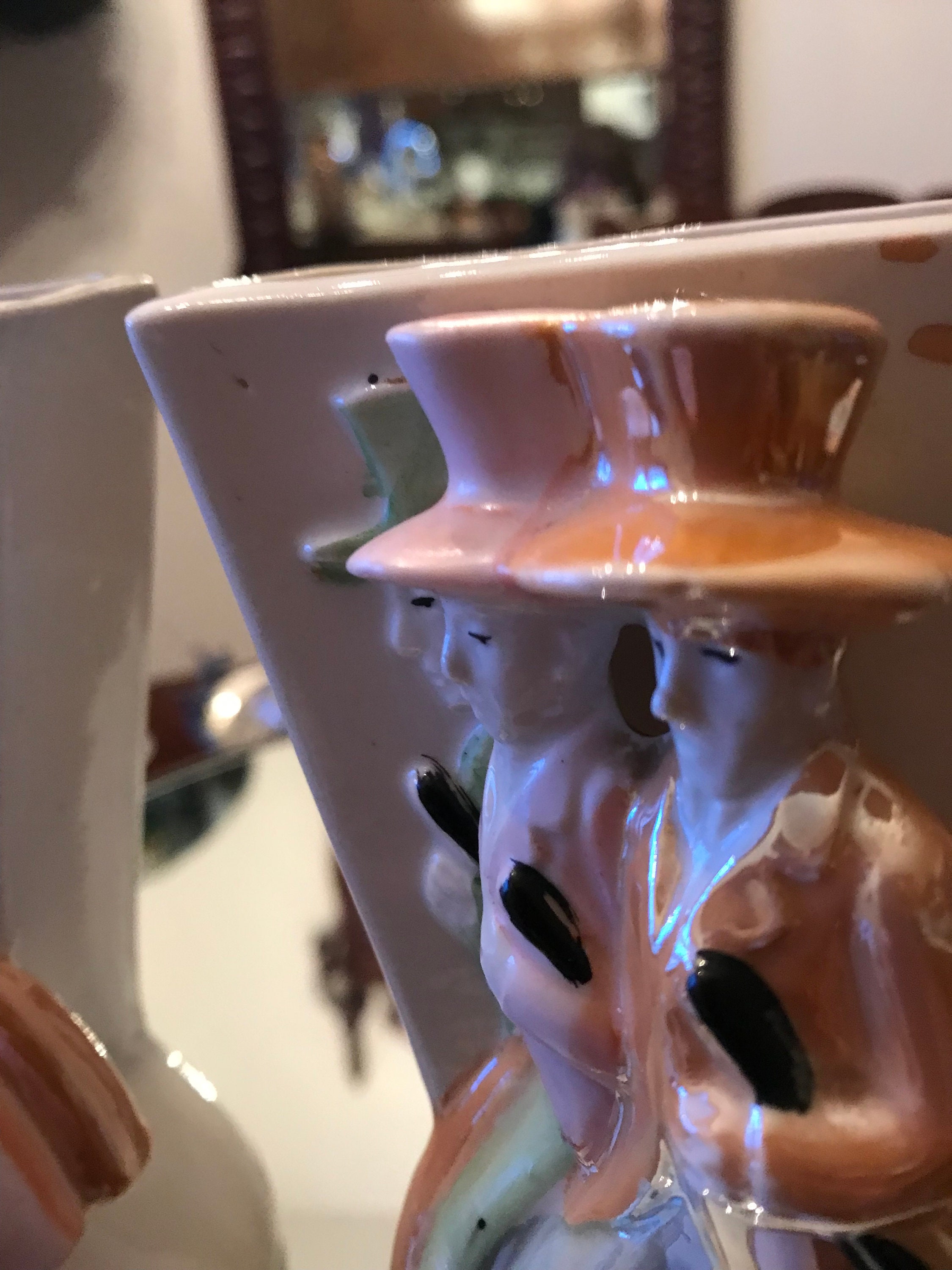 Antique Art Deco Lusterware Vases Pair - Etsy