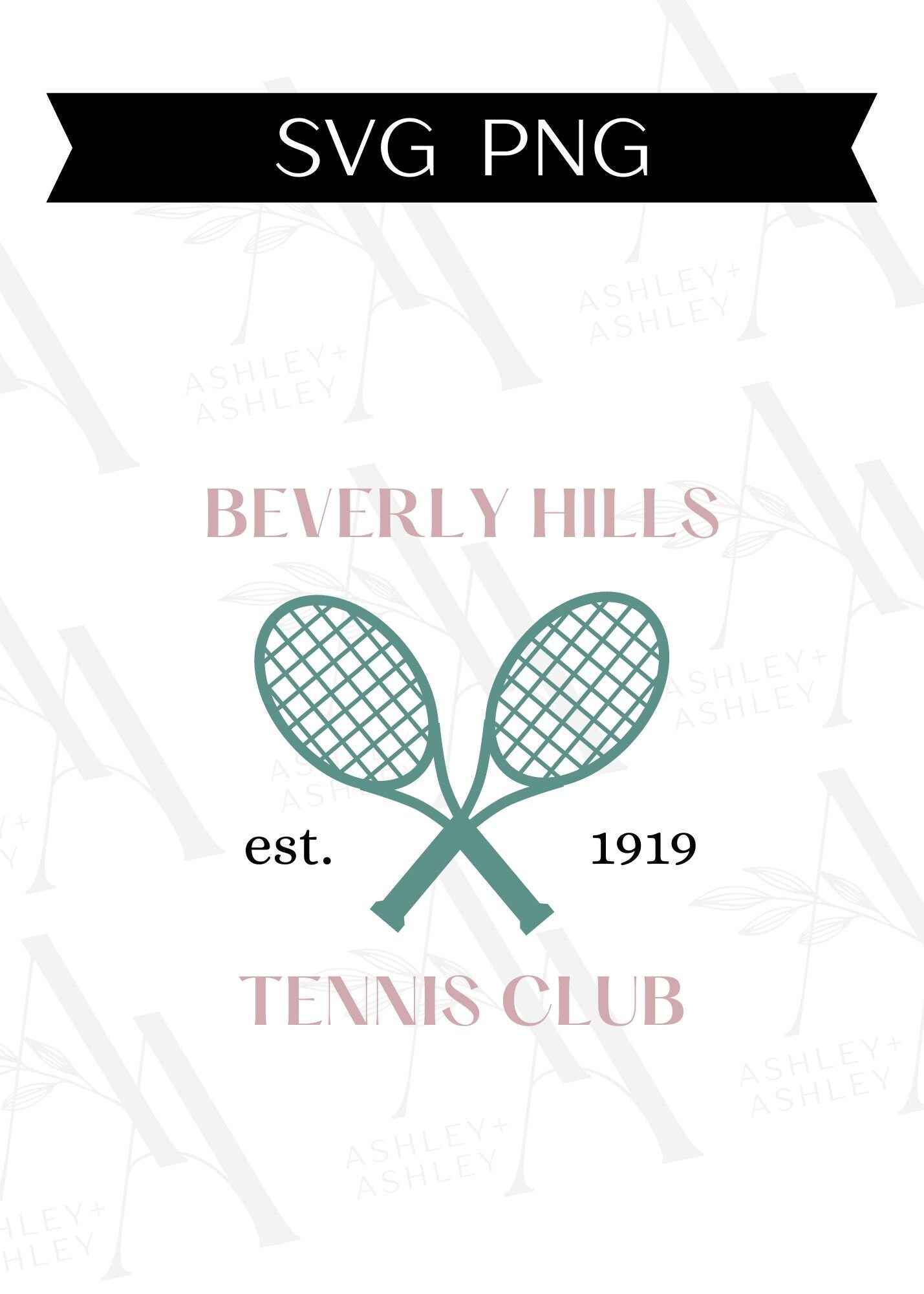 Beverly Hills Tennis Club SVG PNG, Beverly Hills Svg, California ...