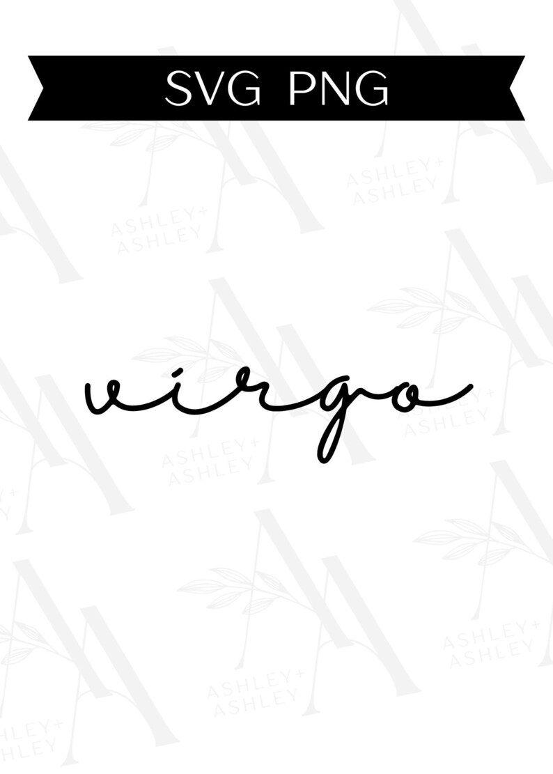 Virgo Zodiac Sign SVG PNG, Earth Sign, Zodiac Signs, Virgo Svg, Digital ...