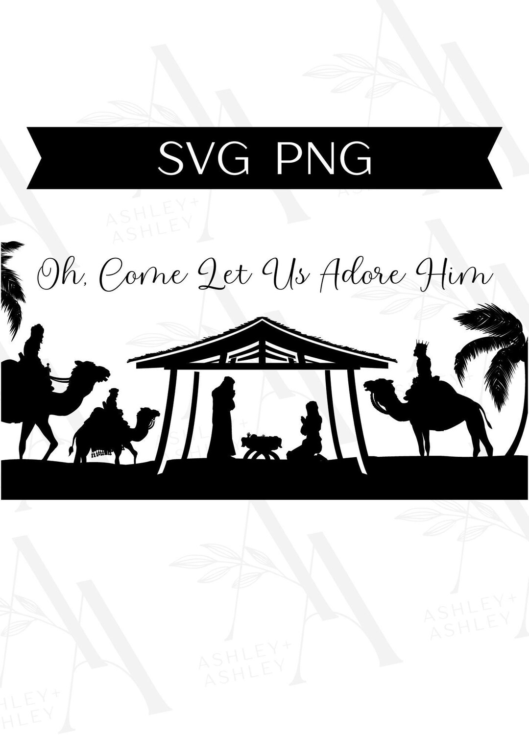 Oh Come Let Us Adore Him SVG, Christmas Svg, Adore Him Svg, Christmas ...