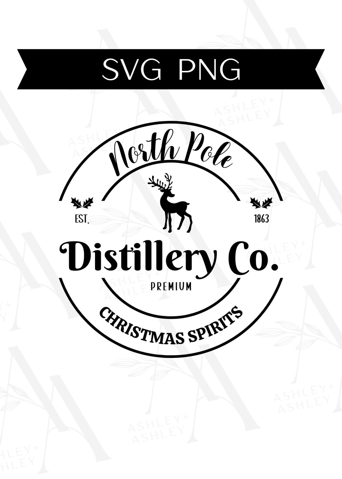 North Pole Distillery SVG, Christmas Svg, Santa Svg, North Pole ...