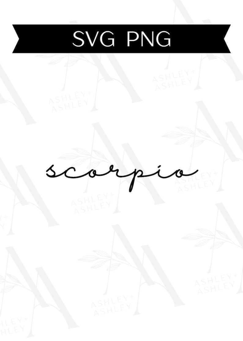 Scorpio Zodiac Sign SVG PNG, Water Sign, Zodiac Signs, Scorpio Svg ...