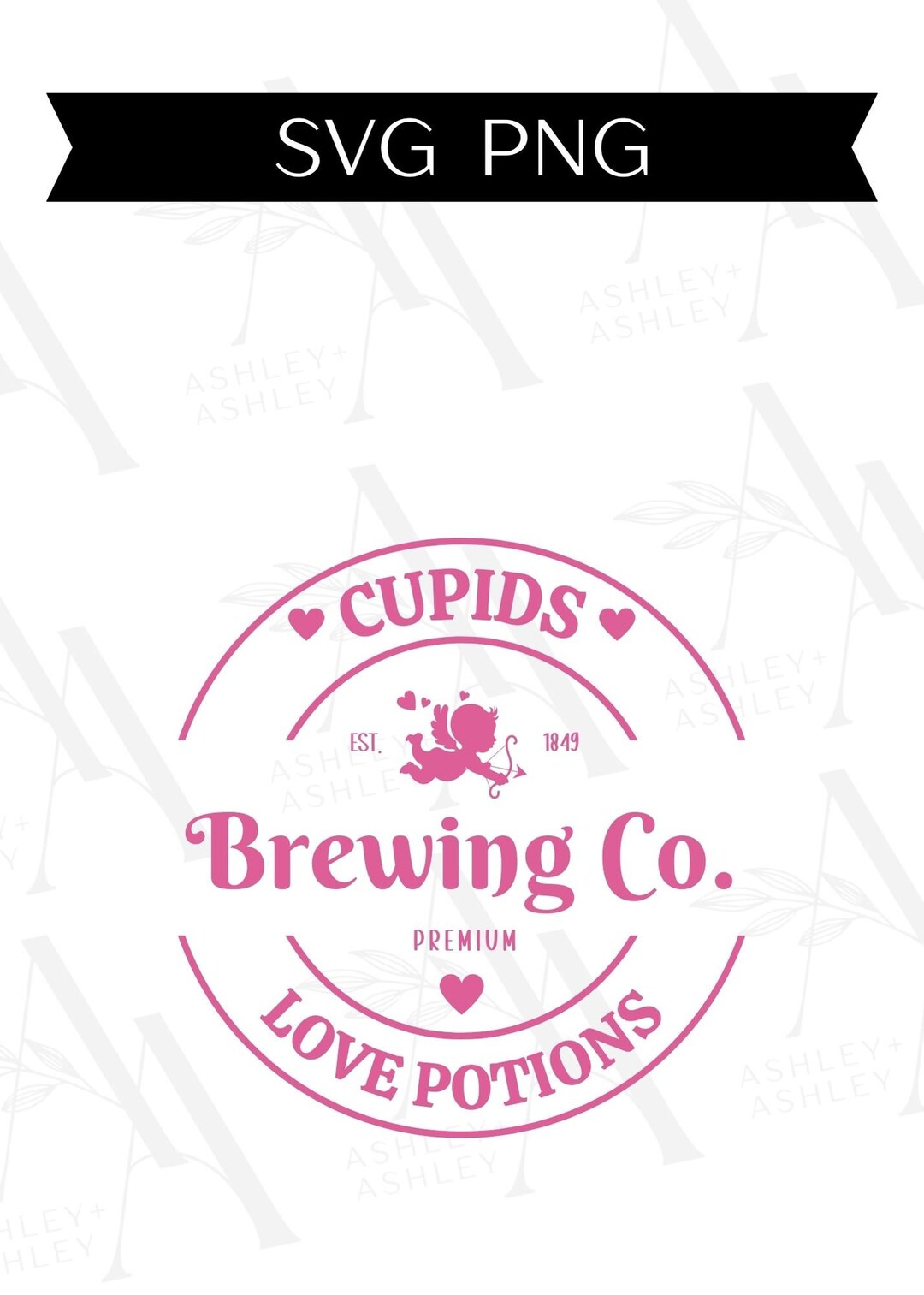 Cupid's Brewing Co. SVG PNG, Love Potions Svg, Valentine's Day, Cupid ...
