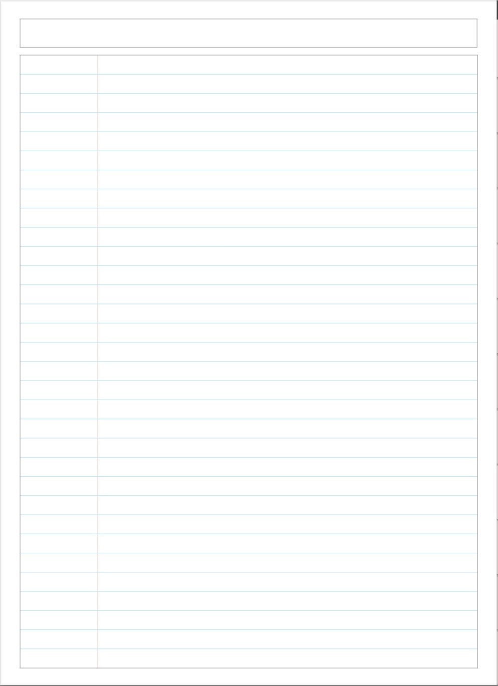 Minimalist College Block Page Download - Etsy