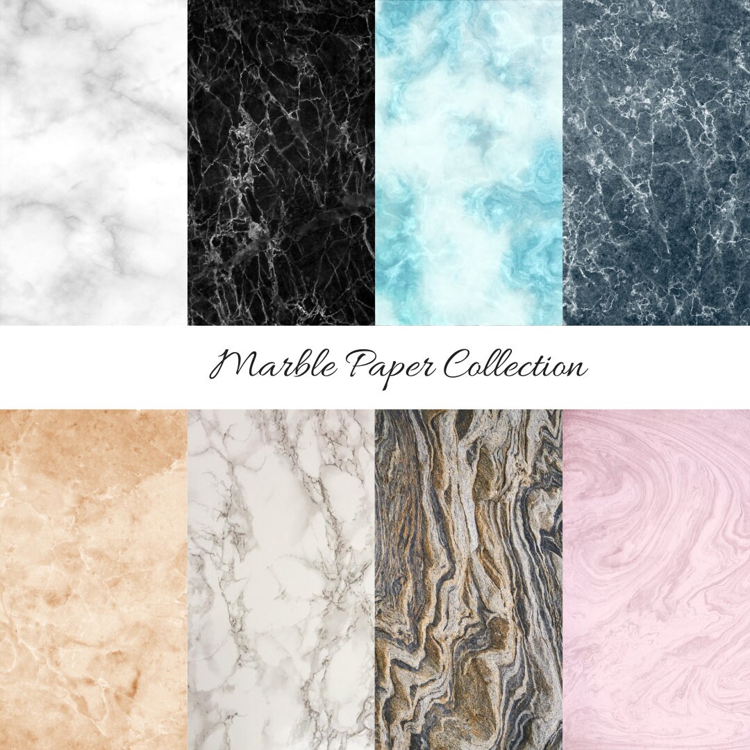 Marble Digital Paper - Etsy