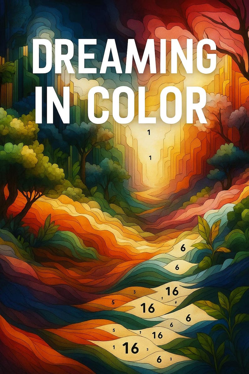 Fantasy Nature Color by Number Printable – Vibrant Landscape Art for ...