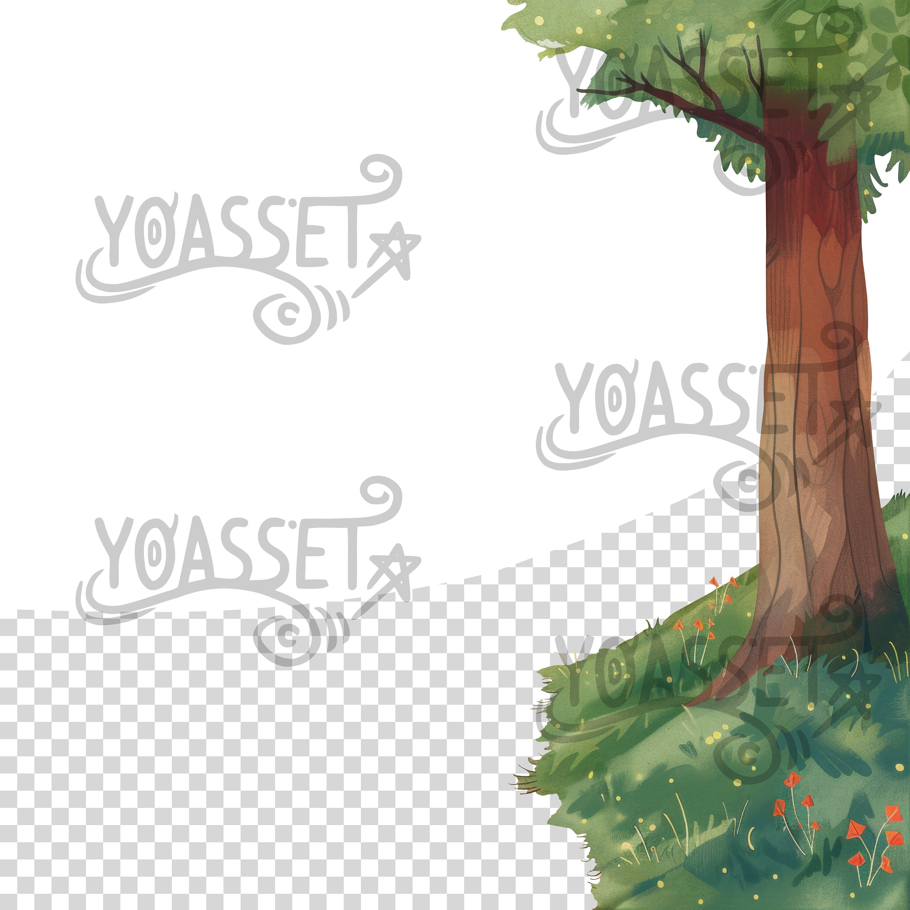 Watercolor Forest Path Clipart, Adventure, Environment Download ...