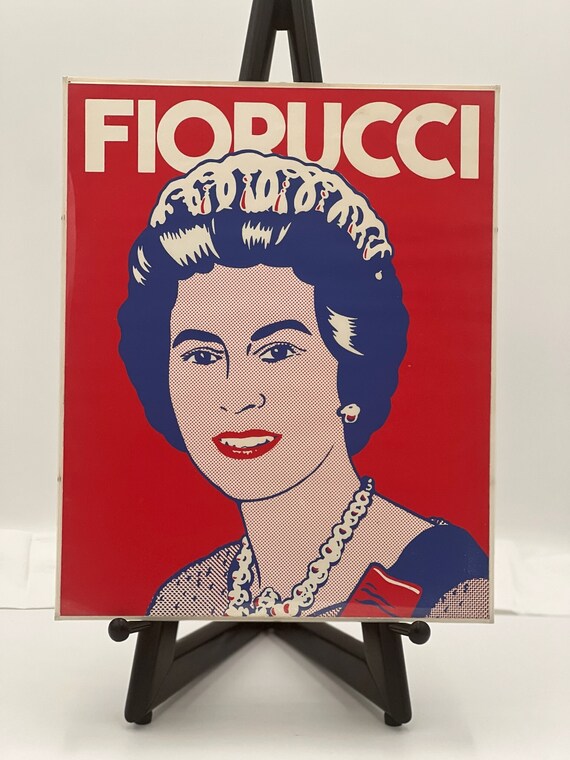 Fiorucci Poster of Queen Elizabeth warhol Inspired Extremely - Etsy