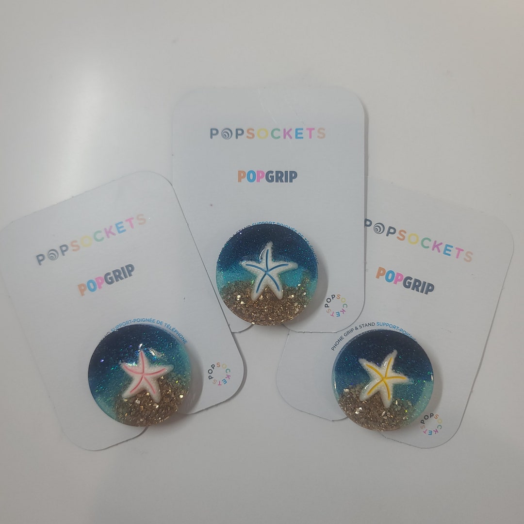 3D Starfish on Glitter Beach Scene Popsocket - Etsy