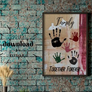 Family Handprint Footprint Keepsake, Art Craft for Kids Baby Toddler ...