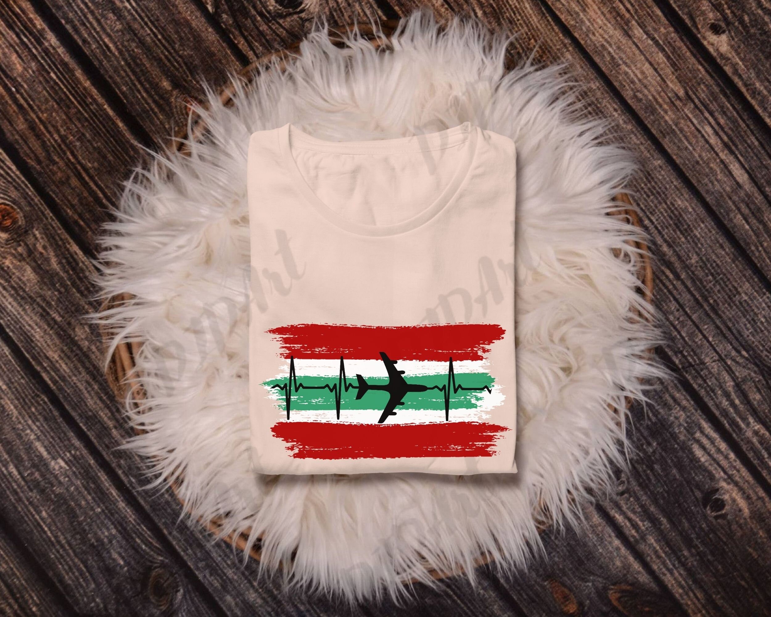 Heartbeat Airplane , Aviation Sublimation Design, Airplane Lover ...