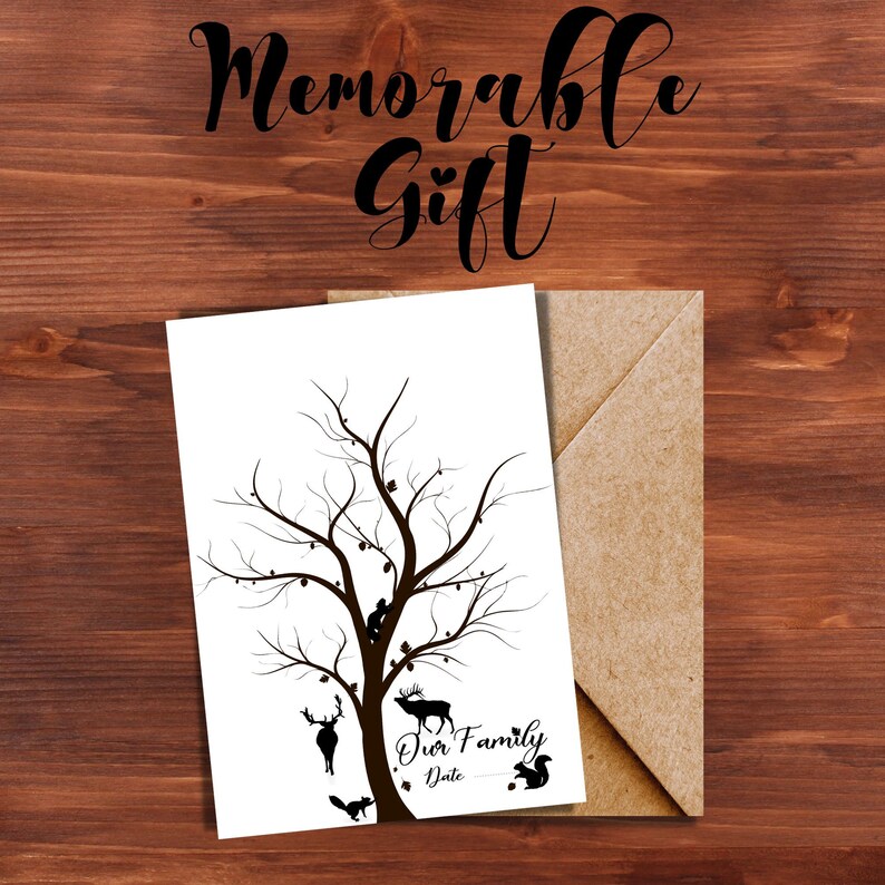 Family Tree Handprint Keepsake Art Craft DIY Handprint for - Etsy