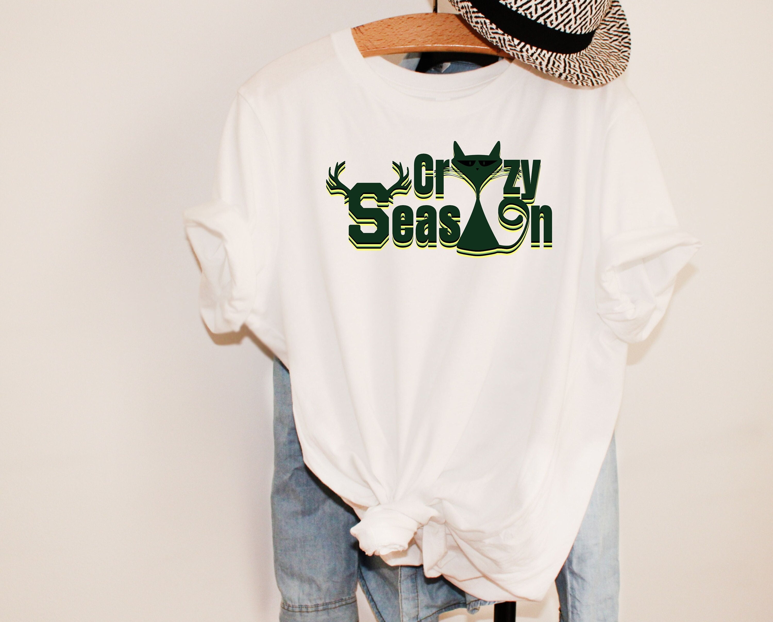 Crazy Season Christmas PNG File, Cat Sublimation, Digital Illustration ...