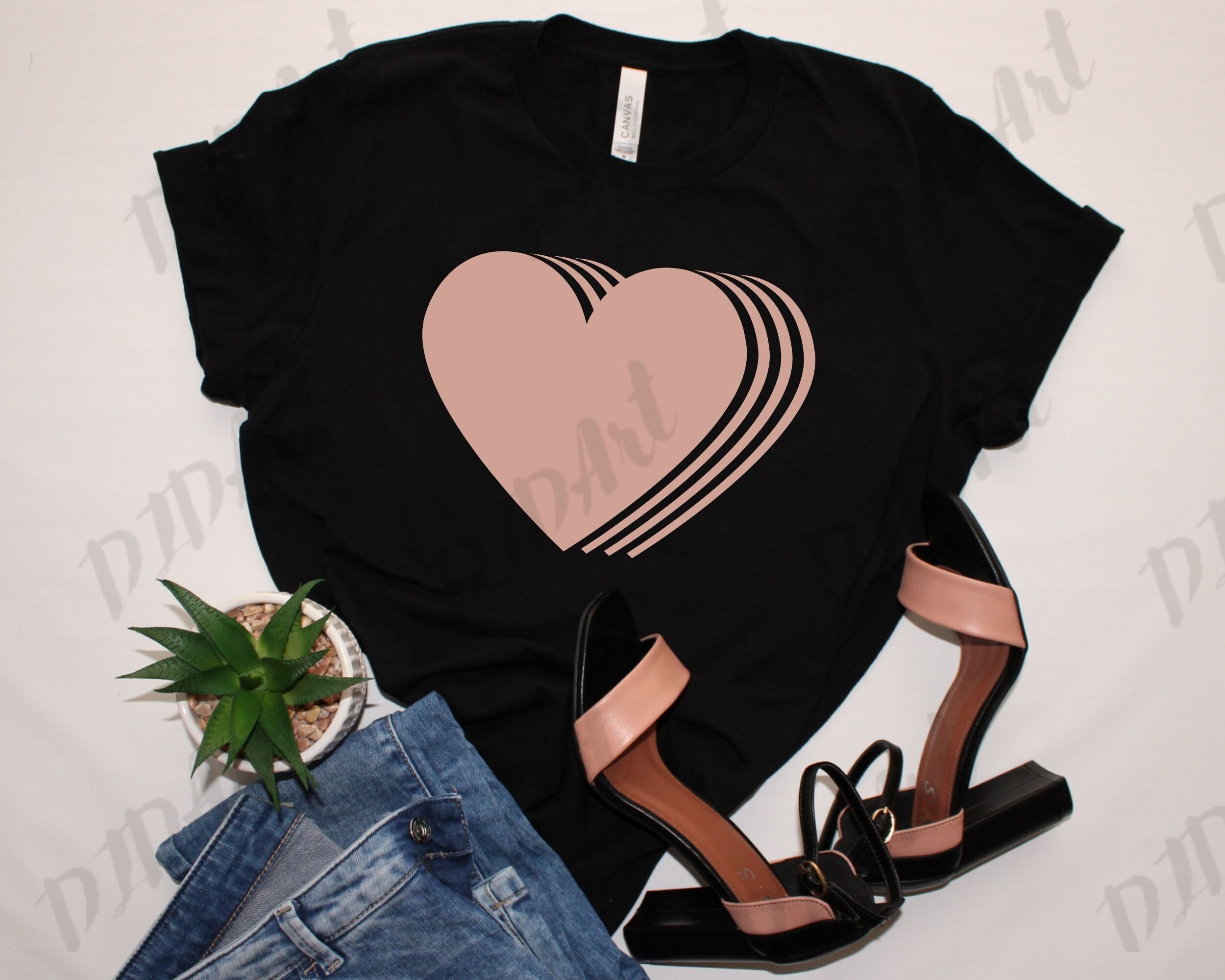 Heart SVG Bundle, 3D Heart Shape Svg Png Pdf Jpg, Valentine Heart ...
