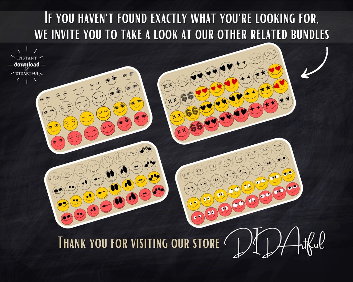 Smiley Face SVG Bundle, Spread Joy and Positivity With These Fun ...