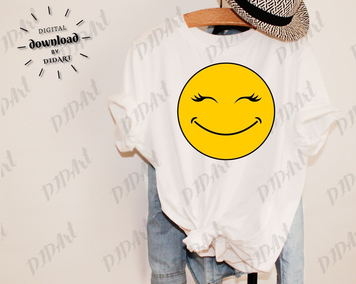 Smiley Face SVG Bundle, Spread Joy With These Fun Girly Smileys, Smiley ...