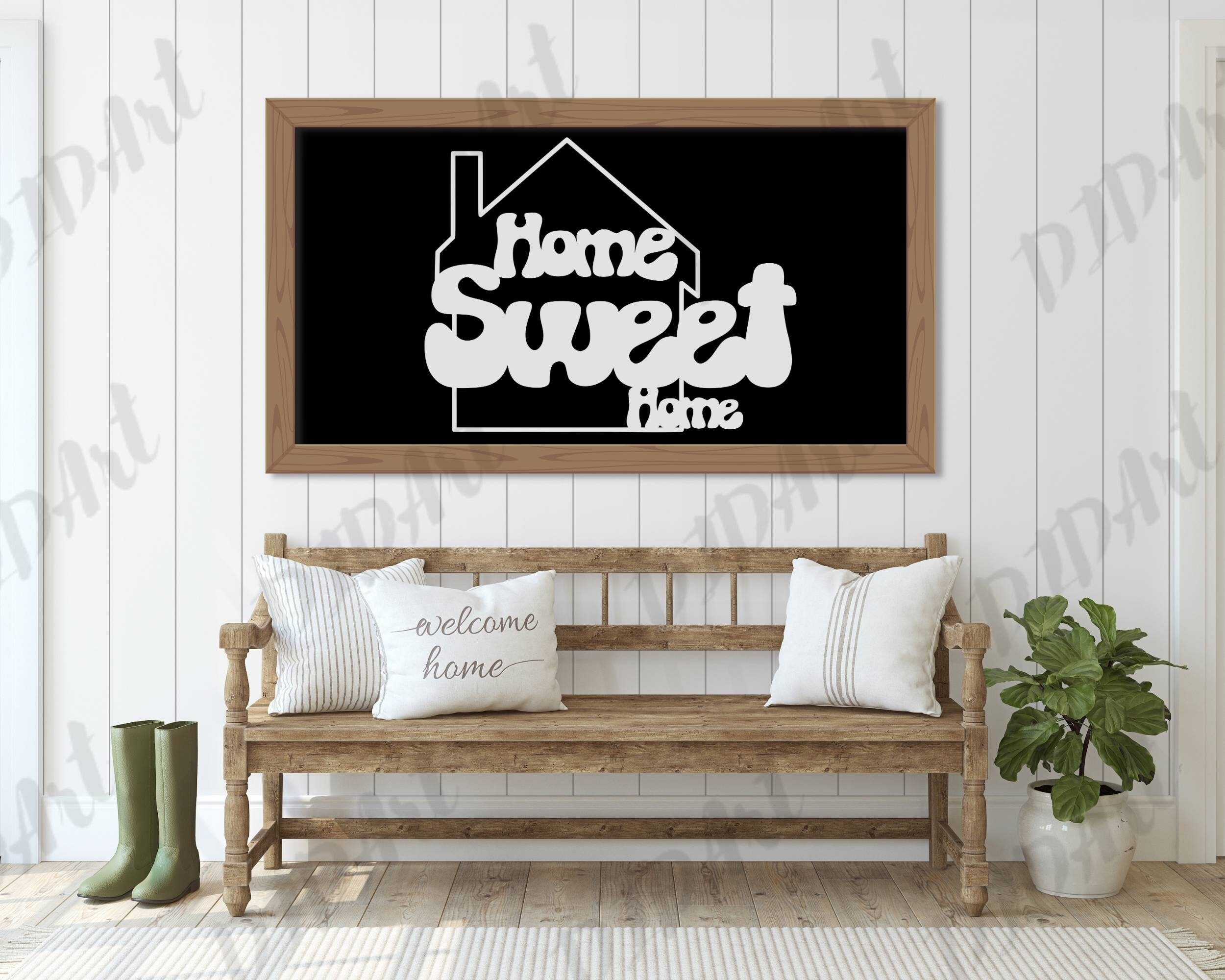 Home Sweet Home Svg PNG, Digital Cutting File, for Cricut, Entryway ...