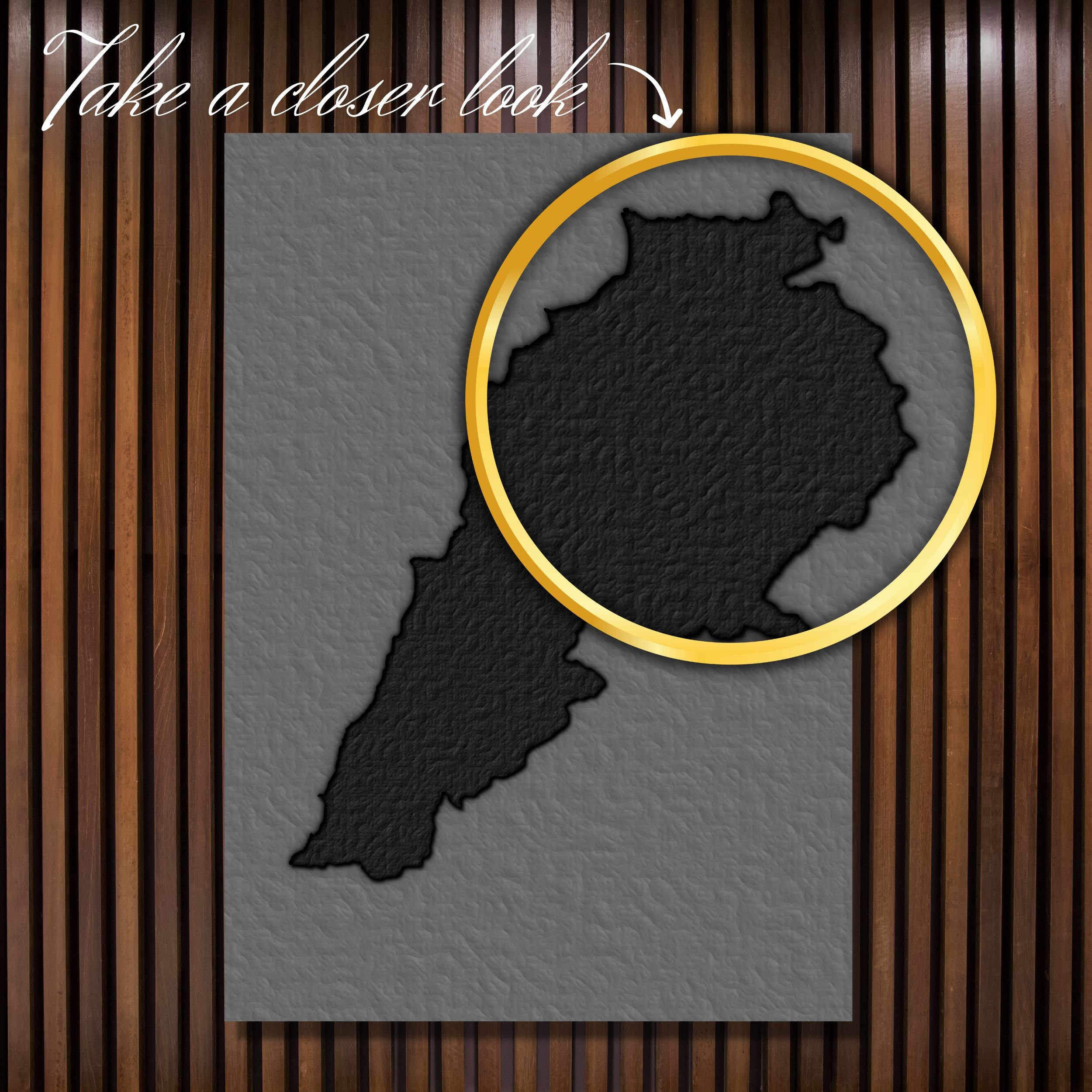 Lebanon Map, Textured Art Print, Wall Art Gift, Lebanon Country Map ...