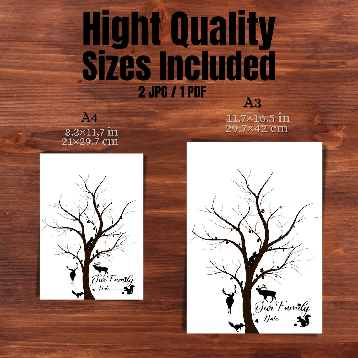 Family Tree Handprint Keepsake Art Craft DIY Handprint for - Etsy