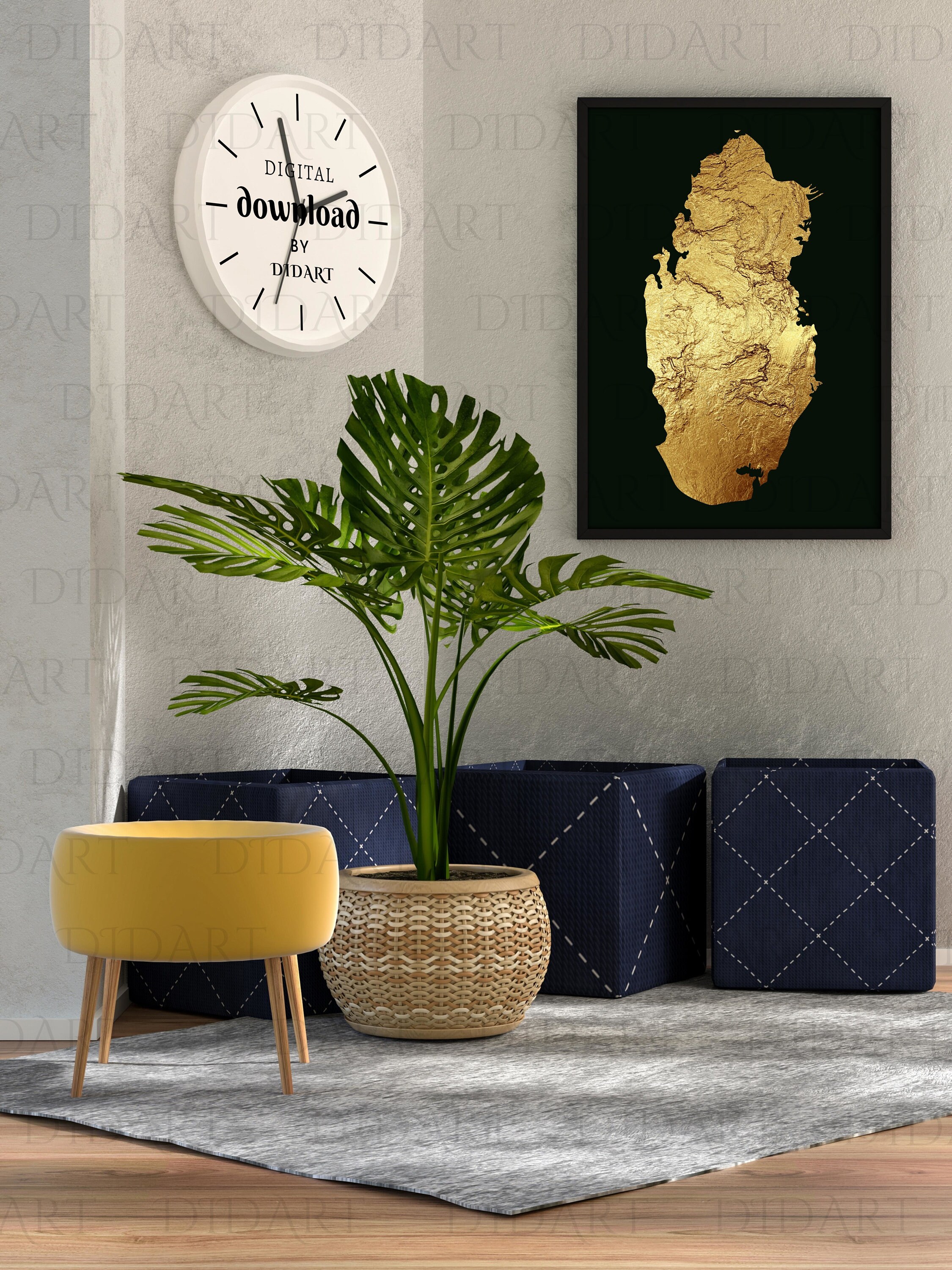 Qatar Map Golden Art Print Illustration Qatar Gold Wall Art - Etsy