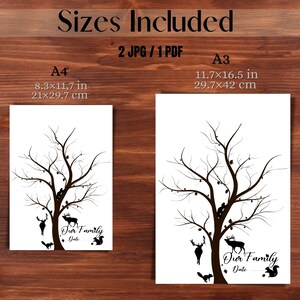 Family Tree Handprint Keepsake Art Craft DIY Handprint for - Etsy
