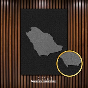Saudi Arabia Map, KSA Country Map, Textured Art Print, Saudi Arabia ...