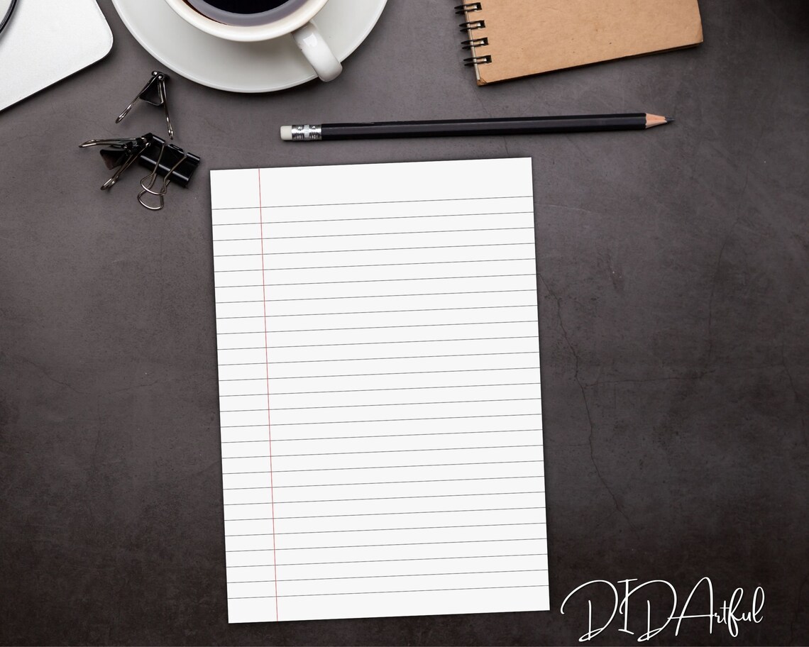 Printable Lined Paper Sheets, Instant Download, Writing Paper, Wide ...