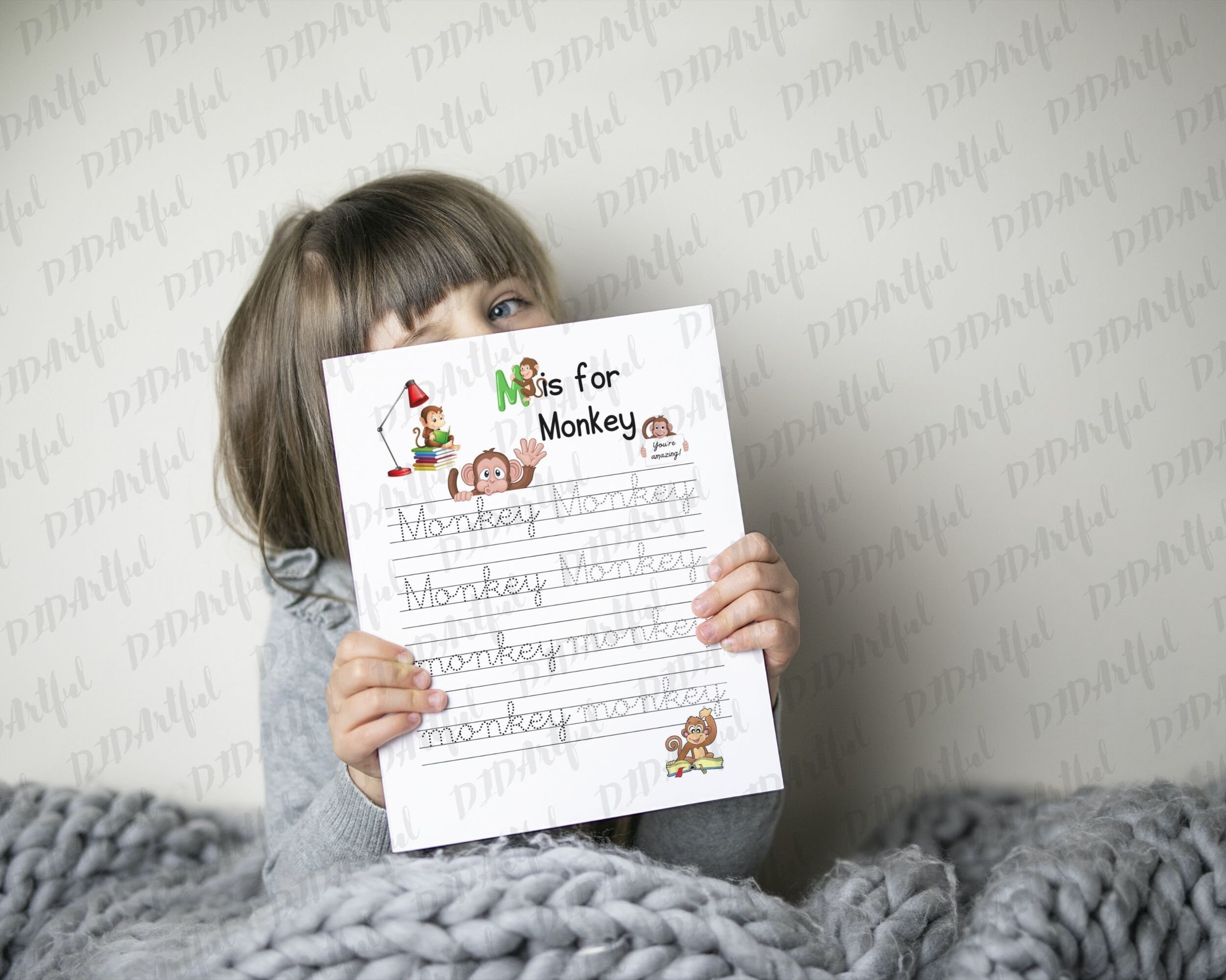 Animal Alphabet Words Tracing, Kids Activities Practice Sheets ...