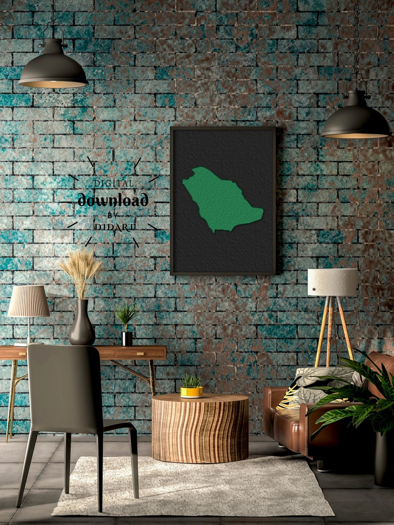 Saudi Arabia Map, KSA Country Map, Textured Art Print, Saudi Arabia ...