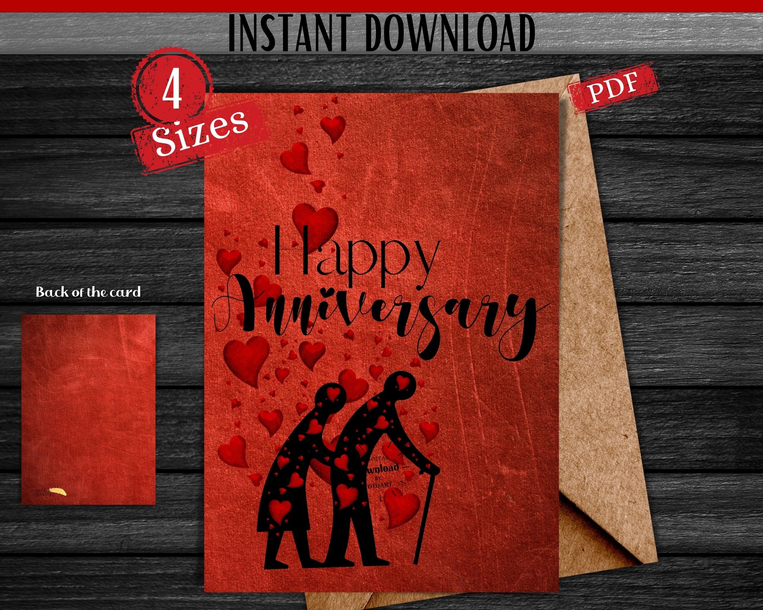Happy Anniversary Card, Funny Greeting Card, Couple Anniversary Card ...