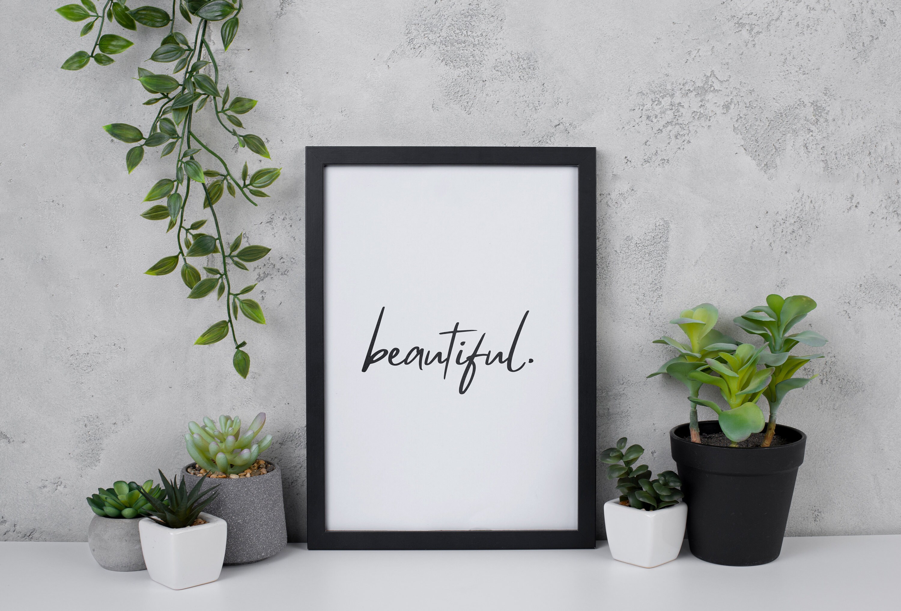 Beautiful Poster Motivation Typography / Beautiful Mural With Saying as ...