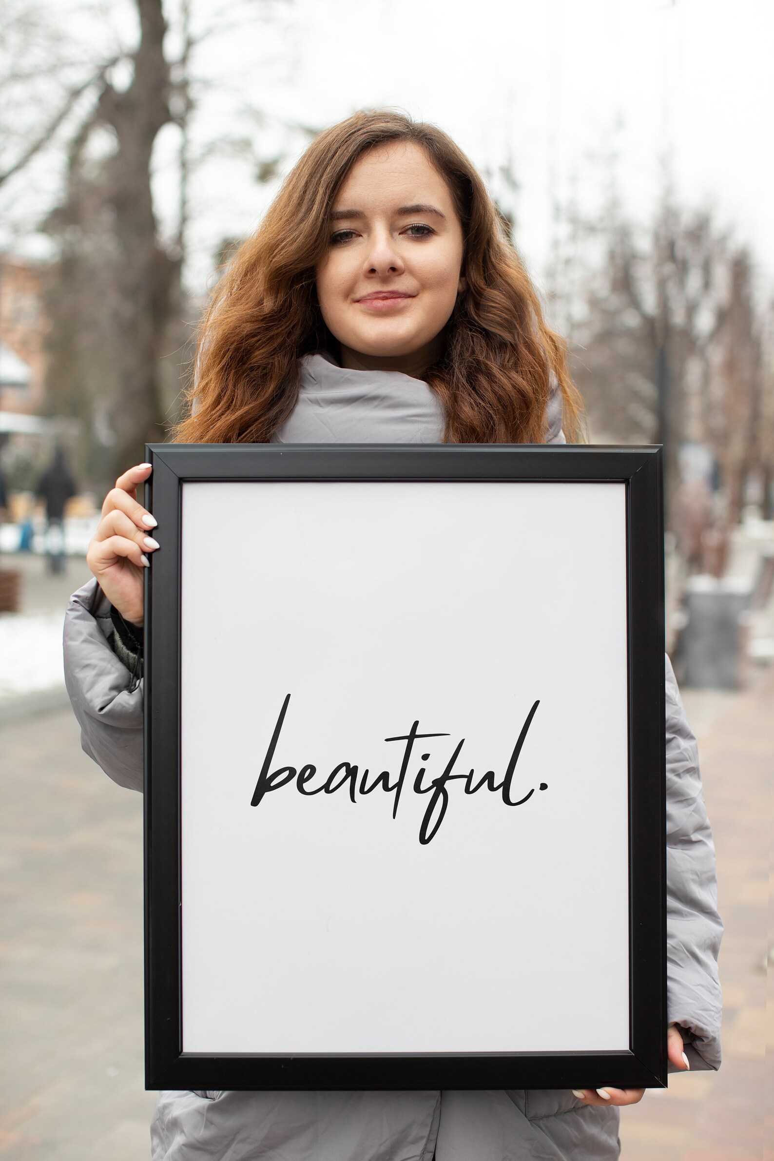 Beautiful Poster Motivation Typography / Beautiful Mural With Saying as ...